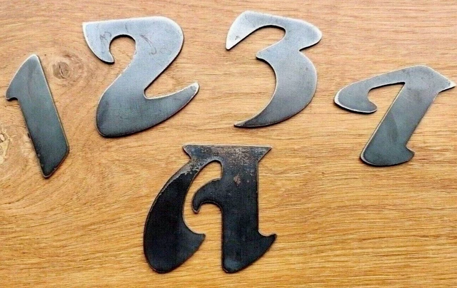 LETTERS HOUSE NUMBERS 2 Inch Small Sign Wall Wording Home Garden Bar ...