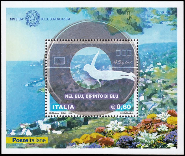 ITALY HB 45 2008 Popular Song Nel Blu Dipinto Di Blu MNH $4.38 ...