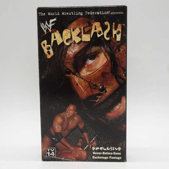WWF BACKLASH 1999 VHS Pro Wrestling Used Wrestling Tape, Light Sun ...