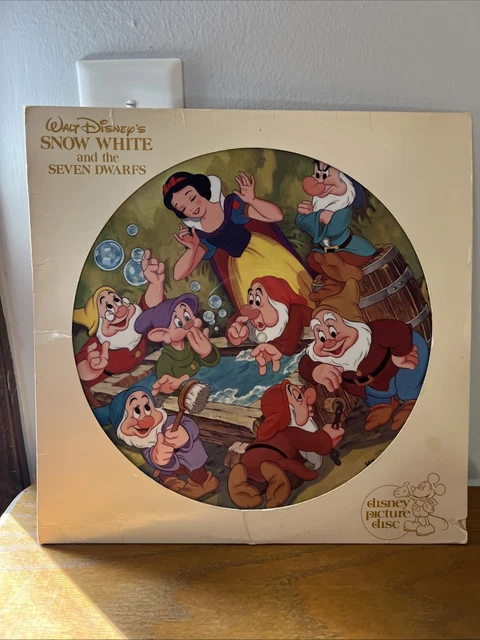 WALT DISNEY'S SNOW White & The Seven Dwarfs Picture Disc Vinyl LP 3101 ...