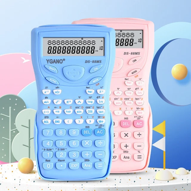 12 DIGITS WIDESCREEN Portable Scientific Calculator Multifunctional ...