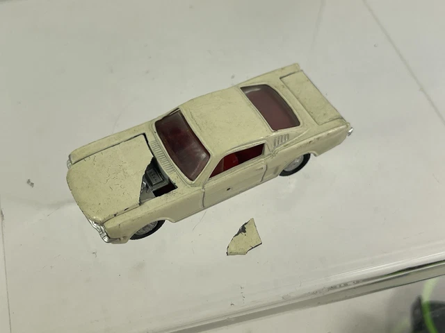 MINI DINKY MECCANO #16 1/65 FORD MUSTANG WHITE DIECAST Scarce $15.00 ...