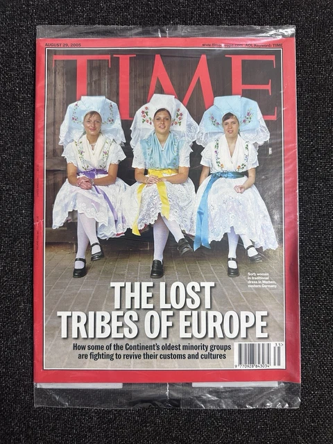 TIME MAGAZINE AUGUST 29 2005 The Lost Tribes of Europe NEW UNOPENED £4. ...