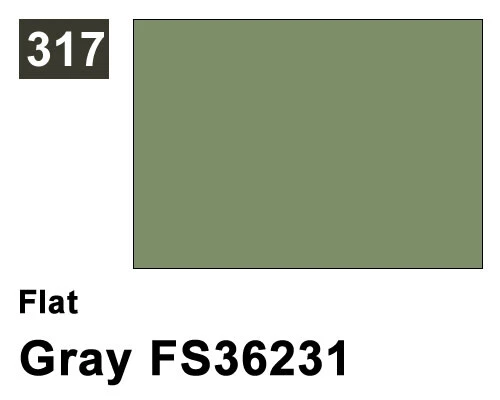 MR. HOBBY G317 Mr. Color Flat 317 Gray FS36231 (10ml) Modélisme EUR 4 ...