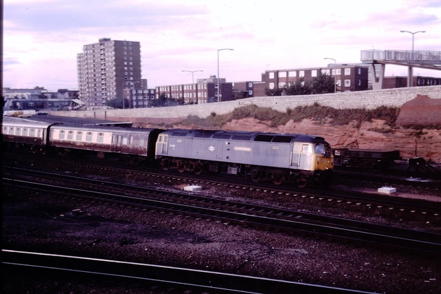 1980S BRITISH RAIL BR Diesel Electric Loco Railway 47 491 Slide Ref 234 ...