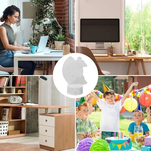 LED FOOTBALL LIGHT 3D Visual Effects Acrylic Football Sign Lamp 16 ...