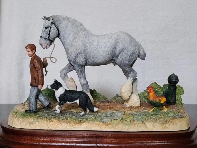 BORDER FINE ARTS 'Off To The Smithy' by David Mayer Ltd Edt. 95/950 COA ...