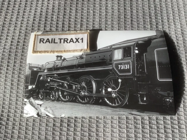 RAILWAY STEAM PHOTOGRAPH - 73131 At Derby Works. (Darkroom Produced ...