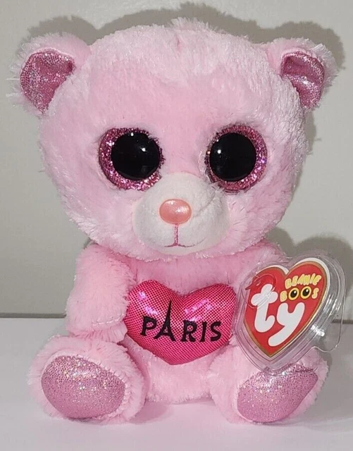 TY BEANIE BOOS Set - PARIS The Bears (BOTH VERSIONS) - EXCLUSIVES - NEW ...