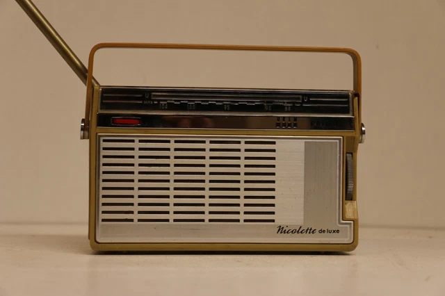 PHILIPS NICOLETTE DE Luxe Transistor 60s Suitcase Radio Untested 11-003 ...