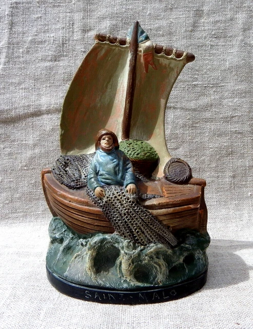 TERRE CUITE ANCIENNE - Souvenir De Bord De Mer Saint Malo - L'isle Adam ...