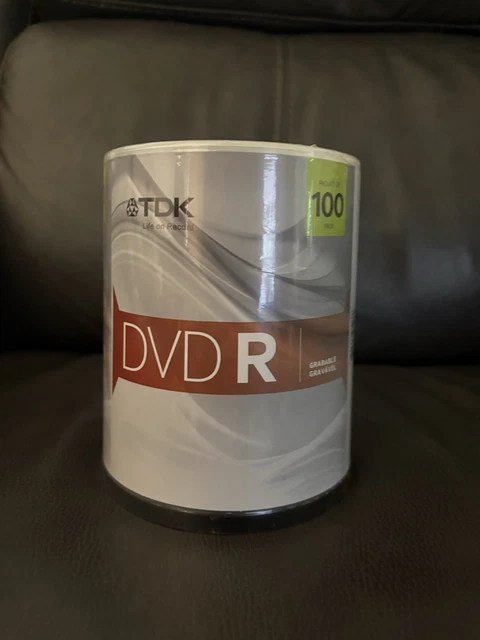 NEW! SEALED! 100 pack TDK DVD-R Recordable Discs 16x 4.7GB DVD $16.00 ...