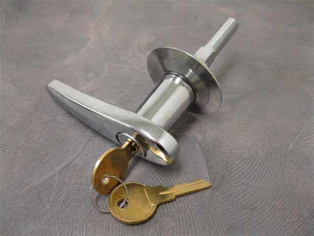 UNIVERSAL STREET RAT Rod Chrome Door Trunk Handle LOCKING Ford Custom ...