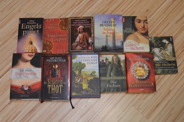 11 BÜCHER HISTORISCHE Romane Fürstin Füchsin Heilerin Papst Mittelalter ...