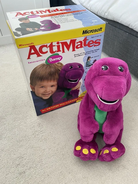 Barney Interactive Talking Vintage 1998 Plush Toy Microsoft Actimates