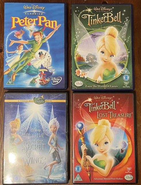 DISNEY PETER PAN and Tinkerbell DVD Collection Bundle £6.99 - PicClick UK