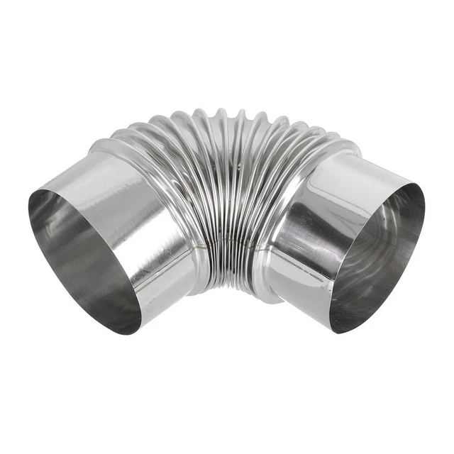 CAMPING STOVE ACCESSORIES Outdoor Wood Pipe Chimney Extension Elbow Cap ...