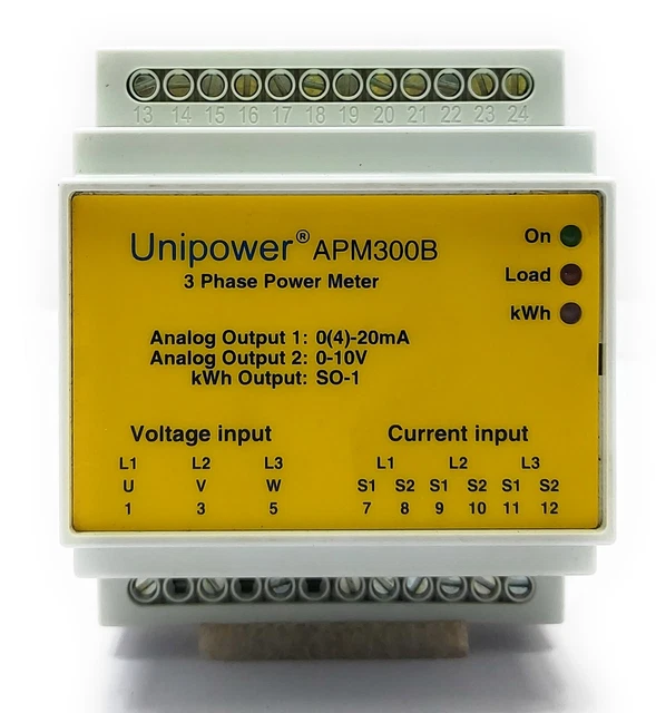 UNIPOWER APM300B 3 Phase Power Meter £166.55 - PicClick UK