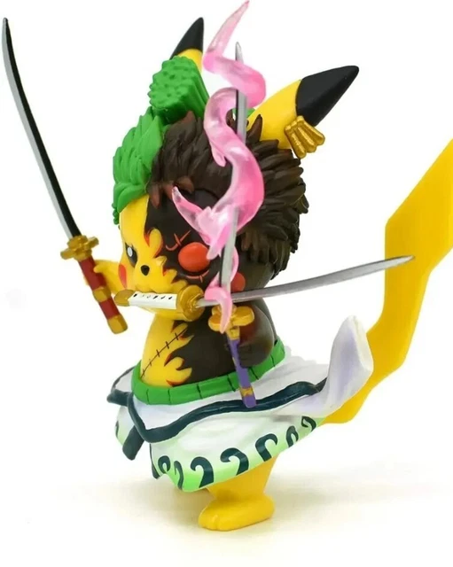 PIKACHU COSPLAY RORONOA zoro One Piece Pokémon PVC Figurine UK EUR 29 ...