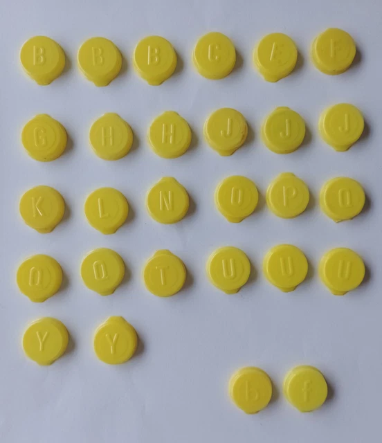 ROWNTREE YELLOW SMARTIES Tops Capital and Lower Case Letters £23.00 ...