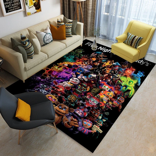 FIVE NIGHT AT Freddys Print Foldable Rectangular Floor Mat Rugs Anti ...