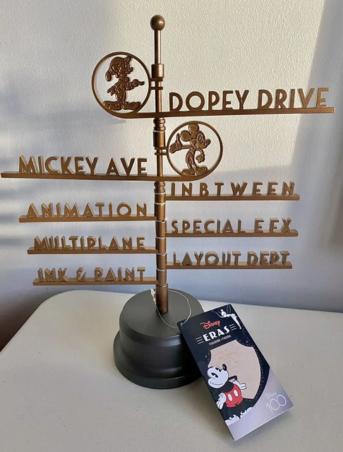 DISNEY ERAS BRONZE Metal Sign Figurine - Disney Studios - Brand New In ...