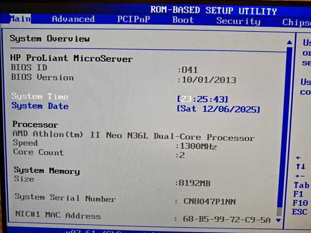 HP PROLIANT MICROSERVER N36L -2 x1Gb, + 2GB +3GB HDD - 8GB RAM - WIFI ...