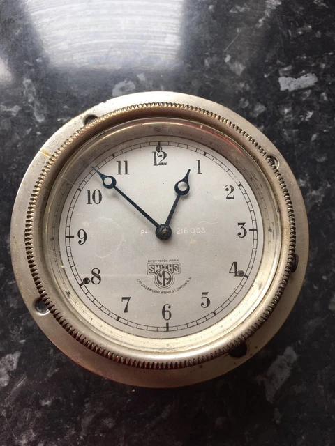 VINTAGE SMITHS CLOCK - Cricklewood Works London P 216 003 Car Clock ? £ ...