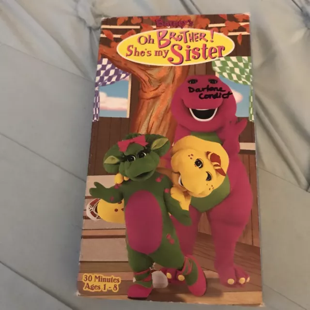 OH BROTHER! SHE’S My Sister Barney VHS - 1998 Baby Bob & BJ £5.77 ... OH BROTHER! SHE’S My Sister Barney VHS - 1998 Baby Bob & BJ £5.77 ...