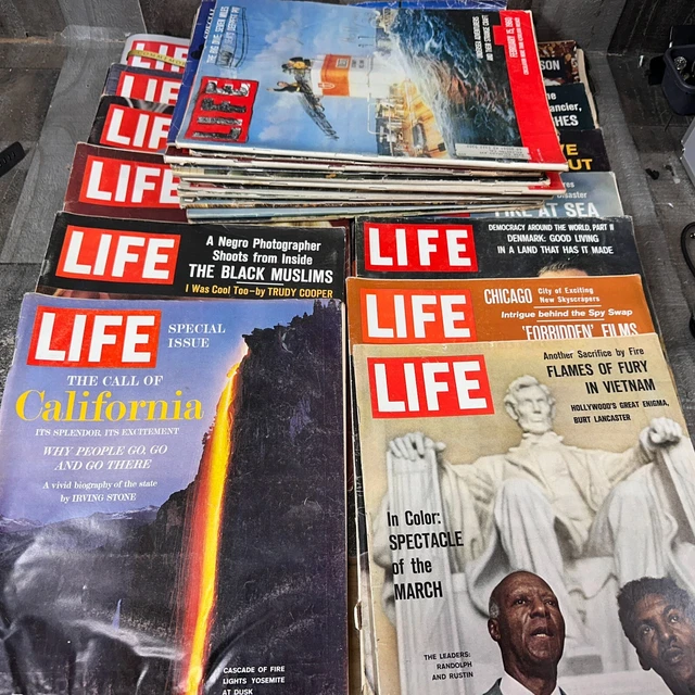 LIFE MAGAZINE LOT Of Mostly 1960s Issues History Lifestyle Great Ads ...
