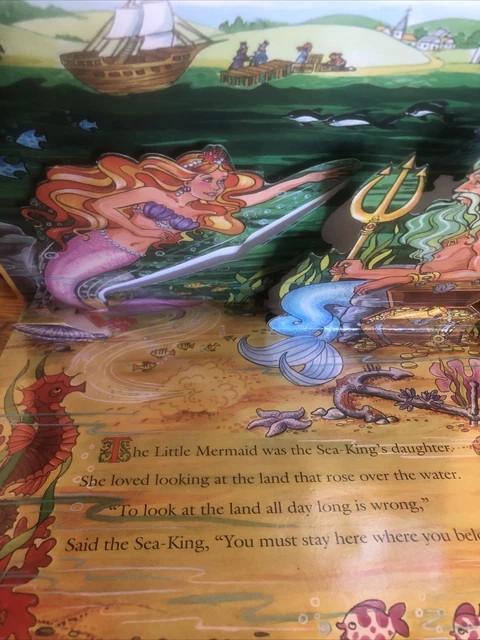 VINTAGE POP-UP BOOK Little Mermaid Fairy Tale Playmore Waldman HB 1994 ...