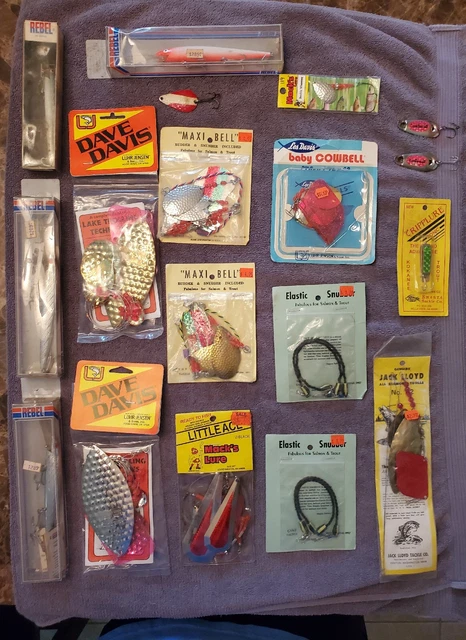 VINTAGE LUHR JENSEN Dave Davis Rebel Cowbell MaxiBell Salmon Trout ...