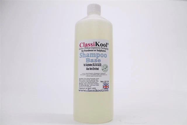 CLASSIKOOL 1 LITRO base shampoo biologico: solfato arricchito di aloe SLS senza EUR 22,16 ...