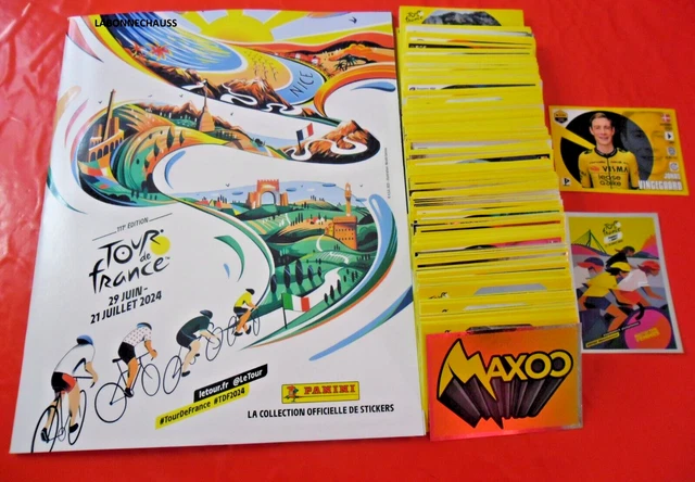 PANINI TOUR DE France 2024 Album Hard Cover + 336 Stickers A Coller ...