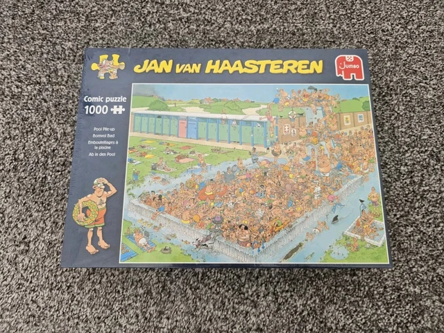 JUMBO JAN VAN Haasteren Pool Pile-Up 1000 Piece Jigsaw Puzzle BRAND NEW ...