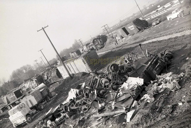 1950S SP SOUTHERN Pacific Freight Accident Scene - Vtg Railroad ...