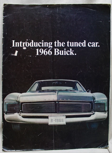 1966 BUICK AUTOMOBILE Car Advertising Sales Brochure Guide Vintage Gm ...