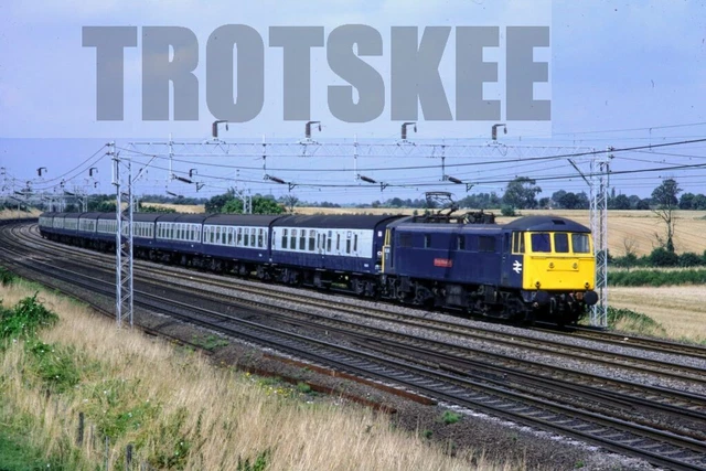 35MM SLIDE BR British Rail Electric Loco Class 86 86249 Bletchley 1983 ...