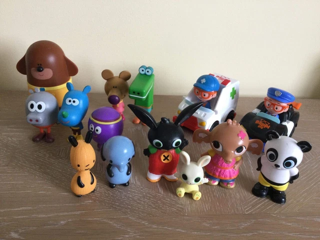 CBEEBIES BING BLIPPING & Hey Duggee Figures Plastic Good Condition £7. ...