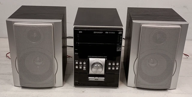 SHARP MINI STEREO System 5 CD Player MP3 Video Aux USB Model XL-UH242 ...