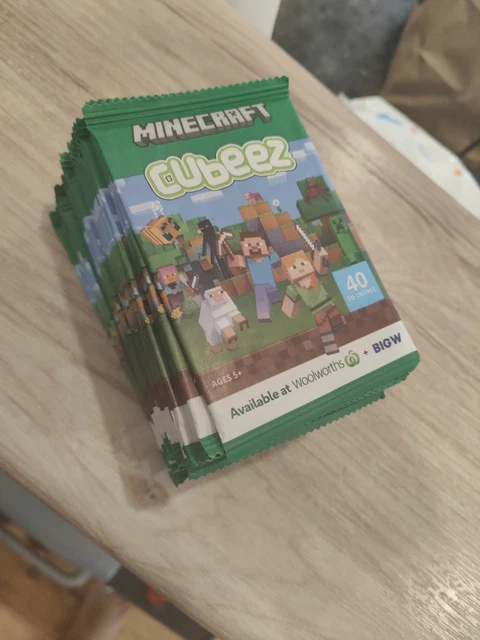WOOLWORTHS 2025 MINECRAFT Cubeez 35pks Brand New $42.00 - PicClick AU