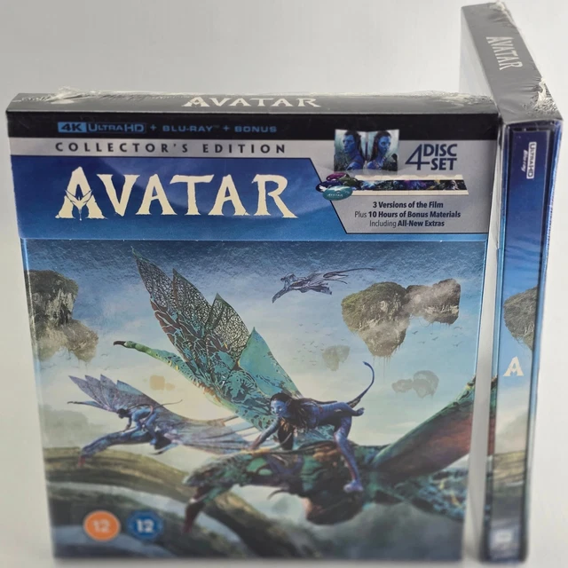 AVATAR DIGIPACK 4K Ultra HD + Blu-Ray Collector's Edition 4 Discs Area ...