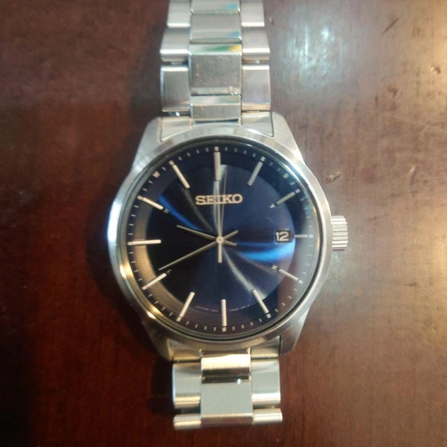 SEIKO RADIO SOLAR Watch Blue Dial Stainless Steel 17cm Used No46268 £ ...