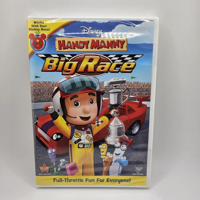 HANDY MANNY: BIG Race (DVD, 2010) Sealed Disney Works W/ Mickey Mote ...