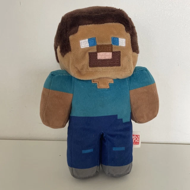 MINECRAFT STEVE SOFT Toy Mattel Mojang Studios 9” Plush Excellent ...