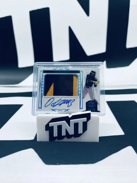 PATCH ONEIL CRUZ 2022 Leaf Trinity Platinum Auto /25 #PA-OC1 EUR 6,90 ...