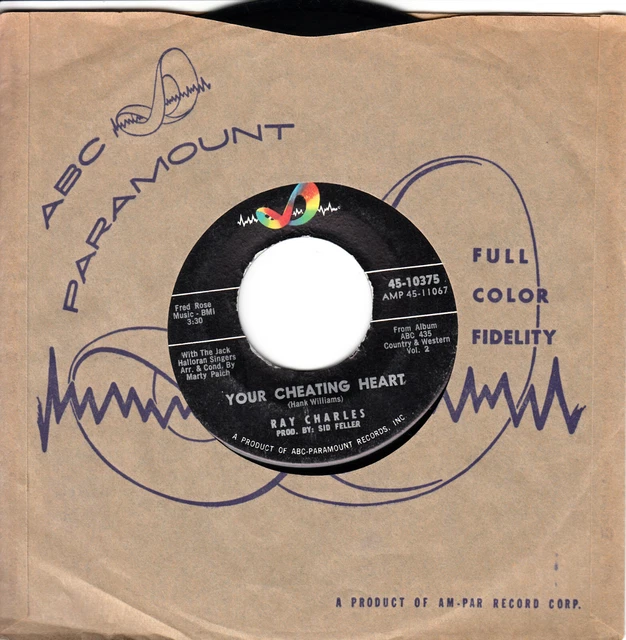 Ray Charles Your Cheating Heart You Are My Sunshine Abc Paramount