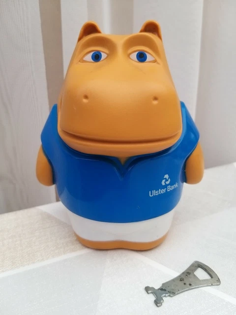 HENRY HIPPO ULSTER Bank Money Box c1980's complete with key £19.99 ...