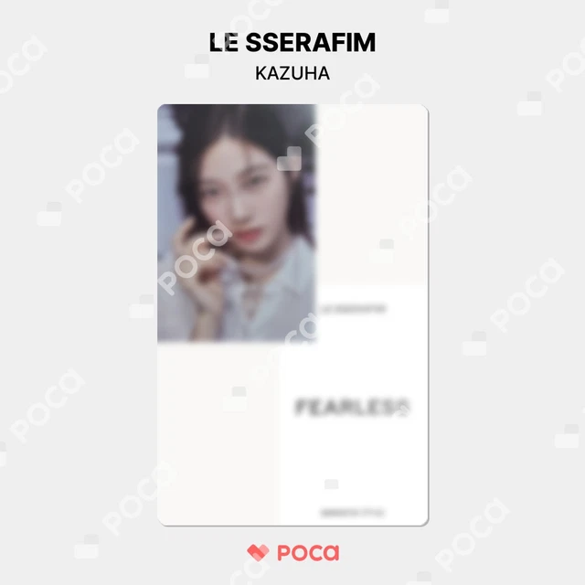[LE SSERAFIM KAZUHA] FEARLESS (Ver.) WEVERSE Benefit Photocard EUR 5,27 - PicClick FR