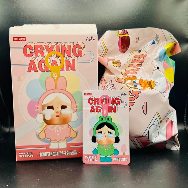 POP MART CRYBABY Crying Again Series Vinyl Plush What A Frog £19.99 ...
